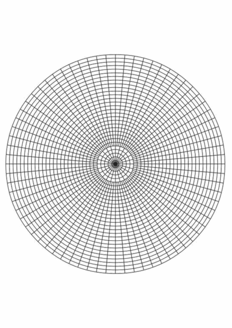 Polar Graph Paper Template Download PDF - Free Printable Graph Paper ...