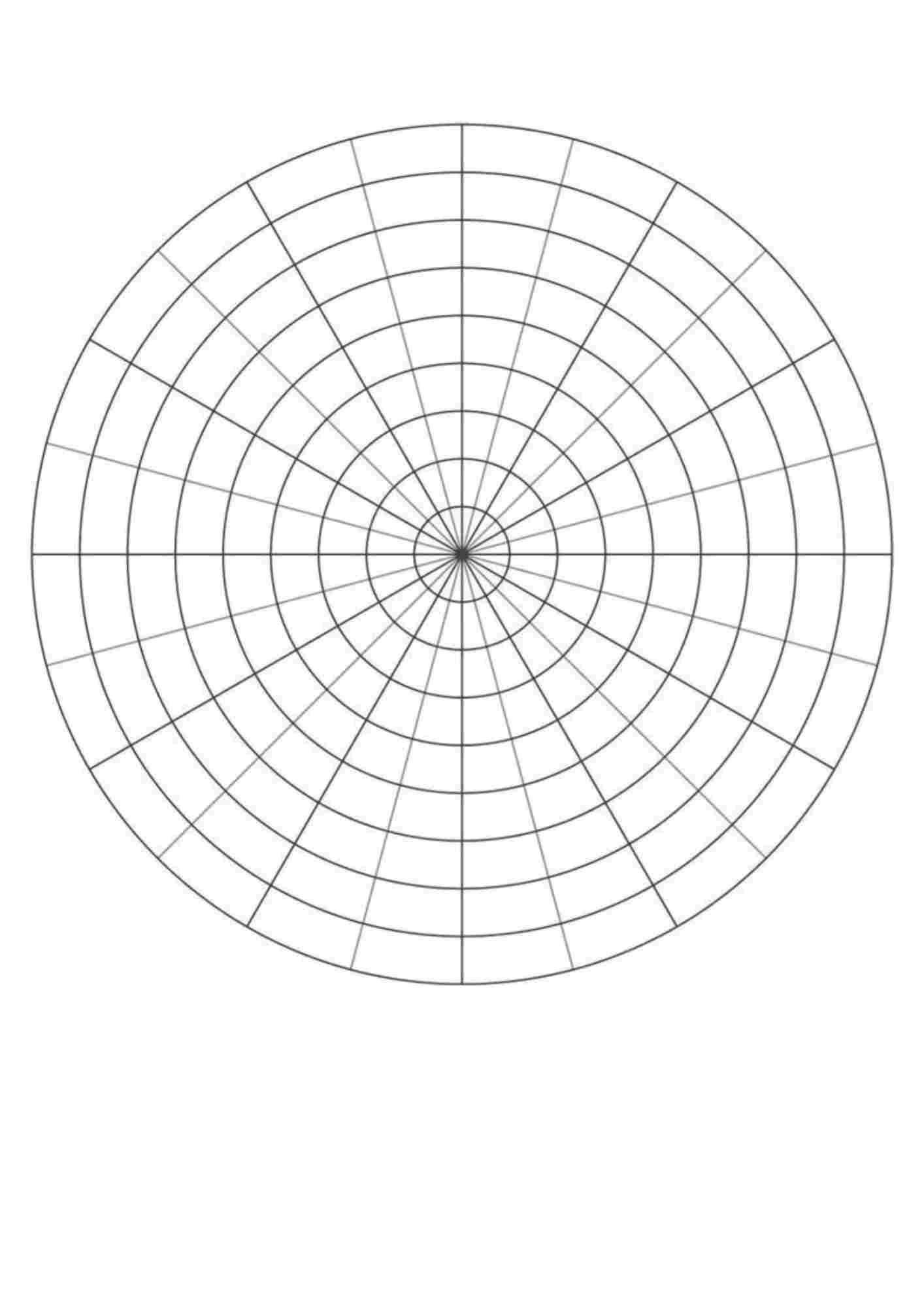 Polar Graph Paper Template Download PDF - Free Printable Graph Paper ...